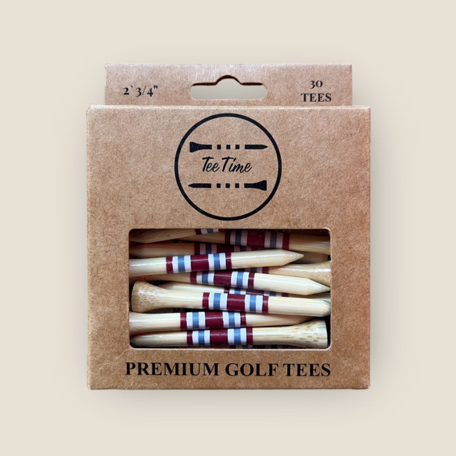 Tee Time Golf - Premium Striped Golf Tees